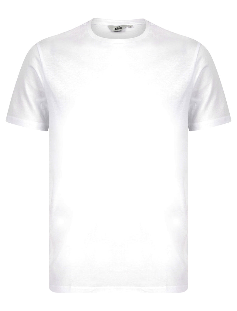 Spectre (5 Pack) Crew Neck Cotton T-Shirts in Bright White - Tokyo Lau ...