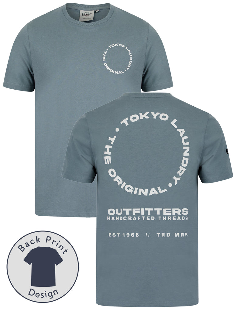 Kade Motif Cotton Jersey T-Shirt in Cool Grey - Tokyo Laundry
