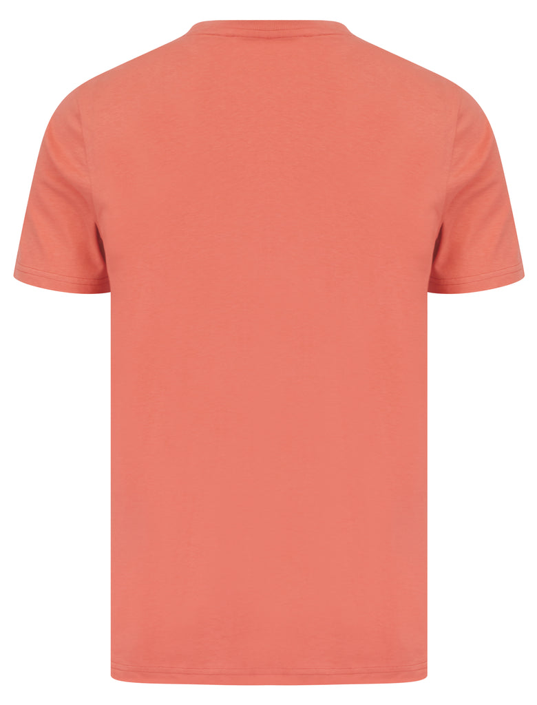 Control Motif Cotton Jersey T-Shirt in Faded Peach - Tokyo Laundry