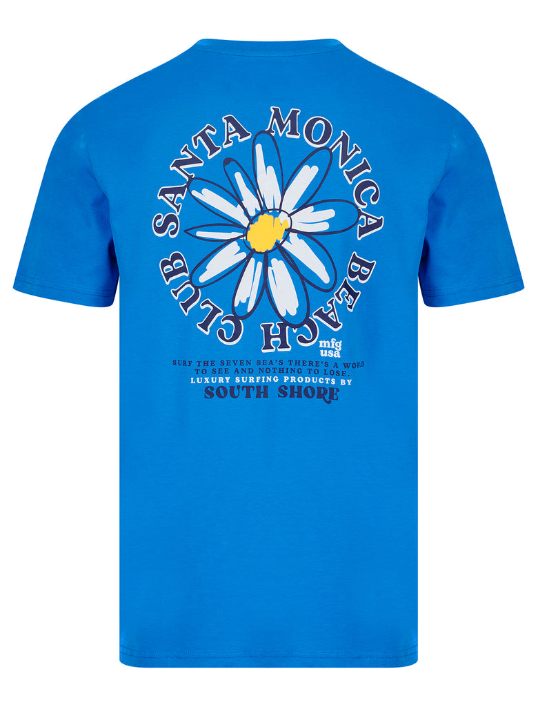 Stothard Reverse Print Motif Cotton Jersey T-Shirt in French Blue - So ...