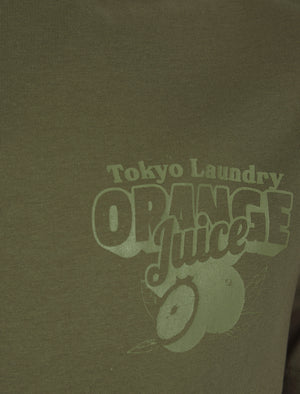 Orange Juice Vintage Retro Reverse Back Print Cotton Jersey T-Shirt in ...