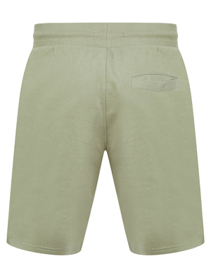Tavon Graphic Motif Brushback Fleece Jogger Shorts in Seagrass - Tokyo ...