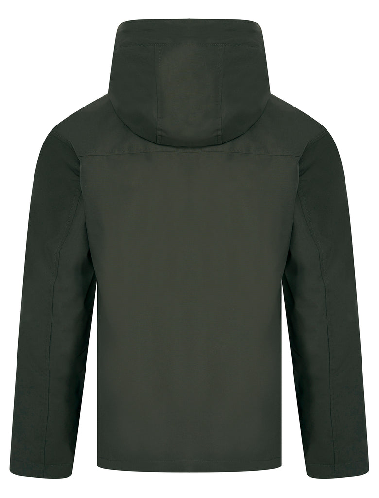 Lachlan Lightweight Windbreaker Jacket with Hood in Khaki - Tokyo Laun ...