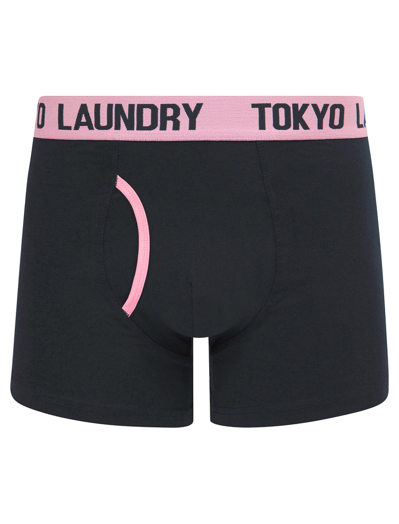 Whitehead (2 Pack) Boxer Shorts Set in Moonlite Mauve / Sky Captain Na ...