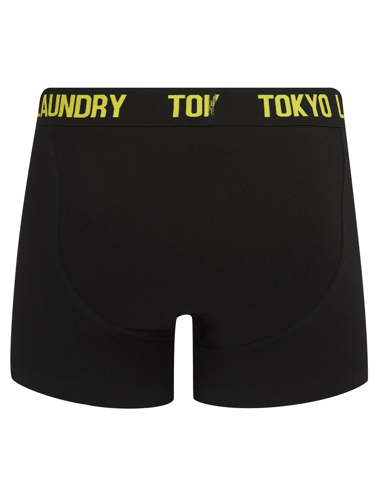 Brooks (2 Pack) Boxer Shorts Set in Blazing Yellow / Light Grey Marl ...