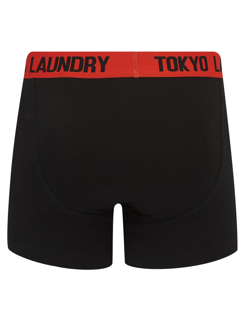 Winders 2 (2 Pack) Boxer Shorts Set in Cherry Tomato / Light Grey Marl ...