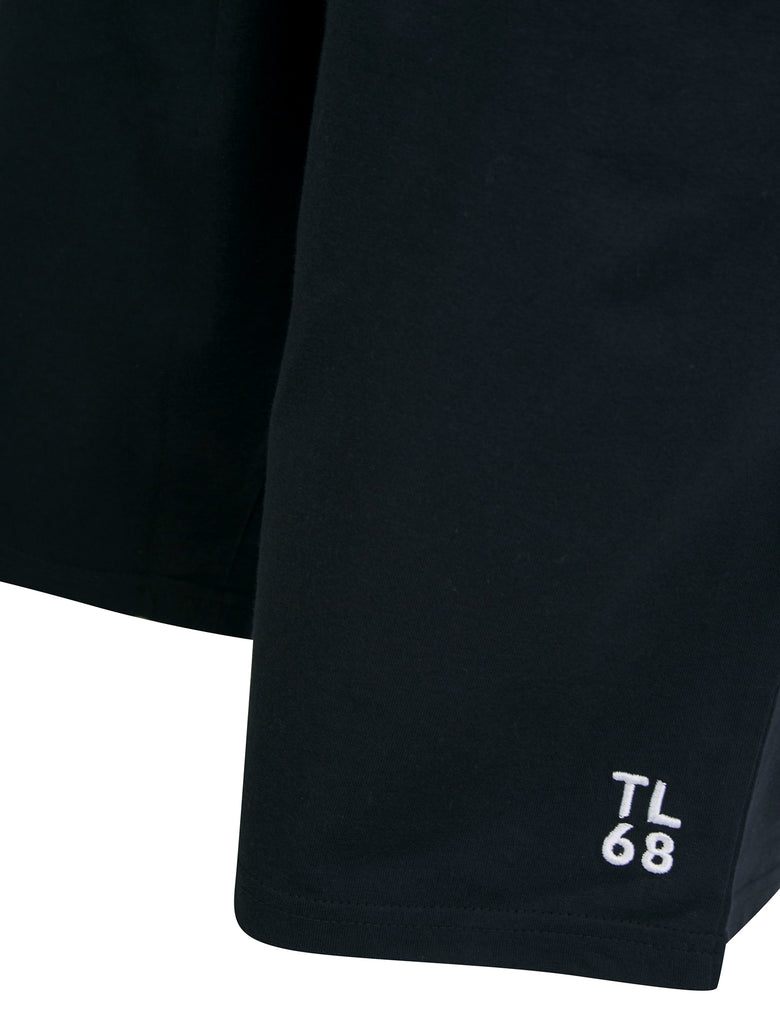 Emre Cotton Jersey Lounge Shorts with Elastic Waist in Jet Black - Tok ...