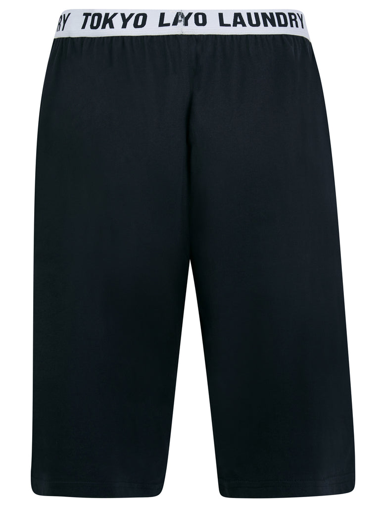 Emre Cotton Jersey Lounge Shorts with Elastic Waist in Jet Black - Tok ...