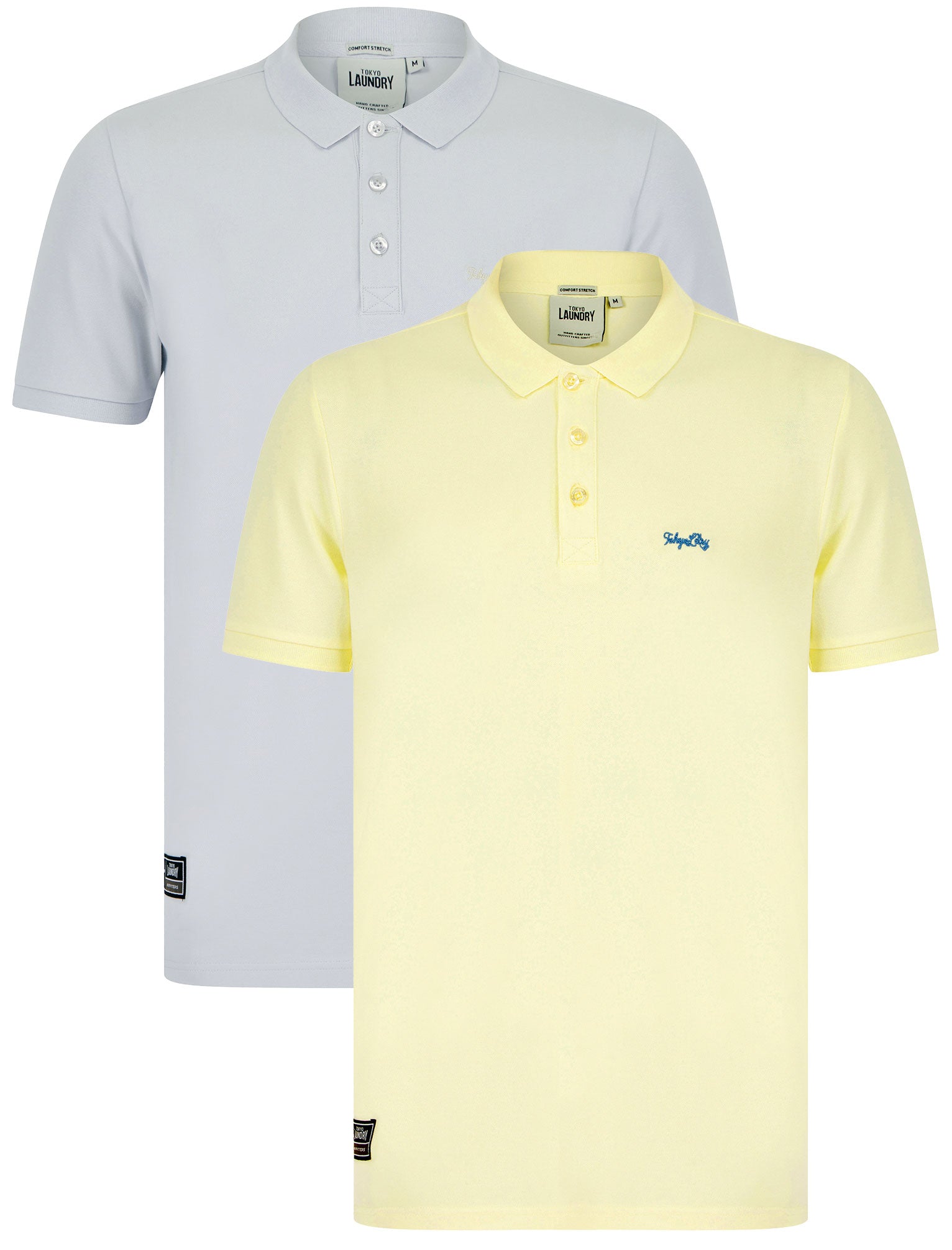 Reeves (2 Pack) Signature Cotton Pique Polo Shirt in Transparent Yello ...