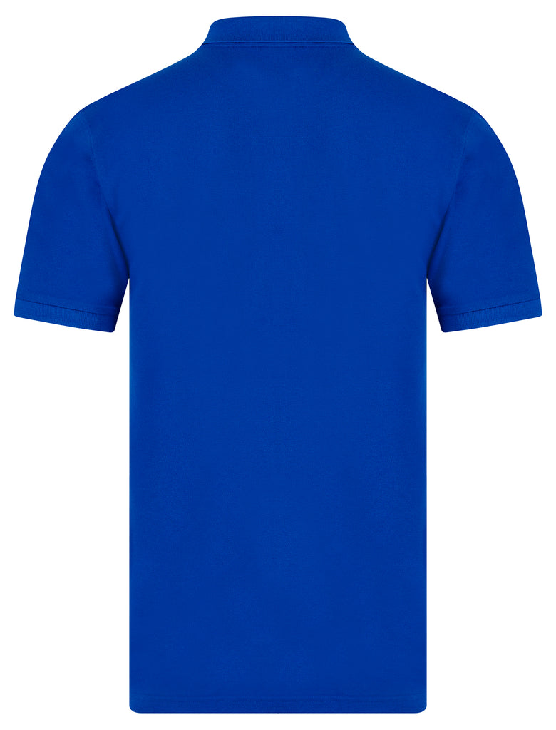 Kairo Cotton Pique Polo Shirt in Jet Blue - Tokyo Laundry
