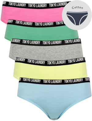 Zara 18 (5 Pack) Assorted Stretch Cotton Briefs in Angel Falls Blue ...