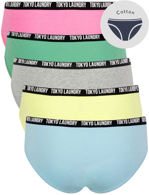 Zara 18 (5 Pack) Assorted Stretch Cotton Briefs in Angel Falls Blue ...