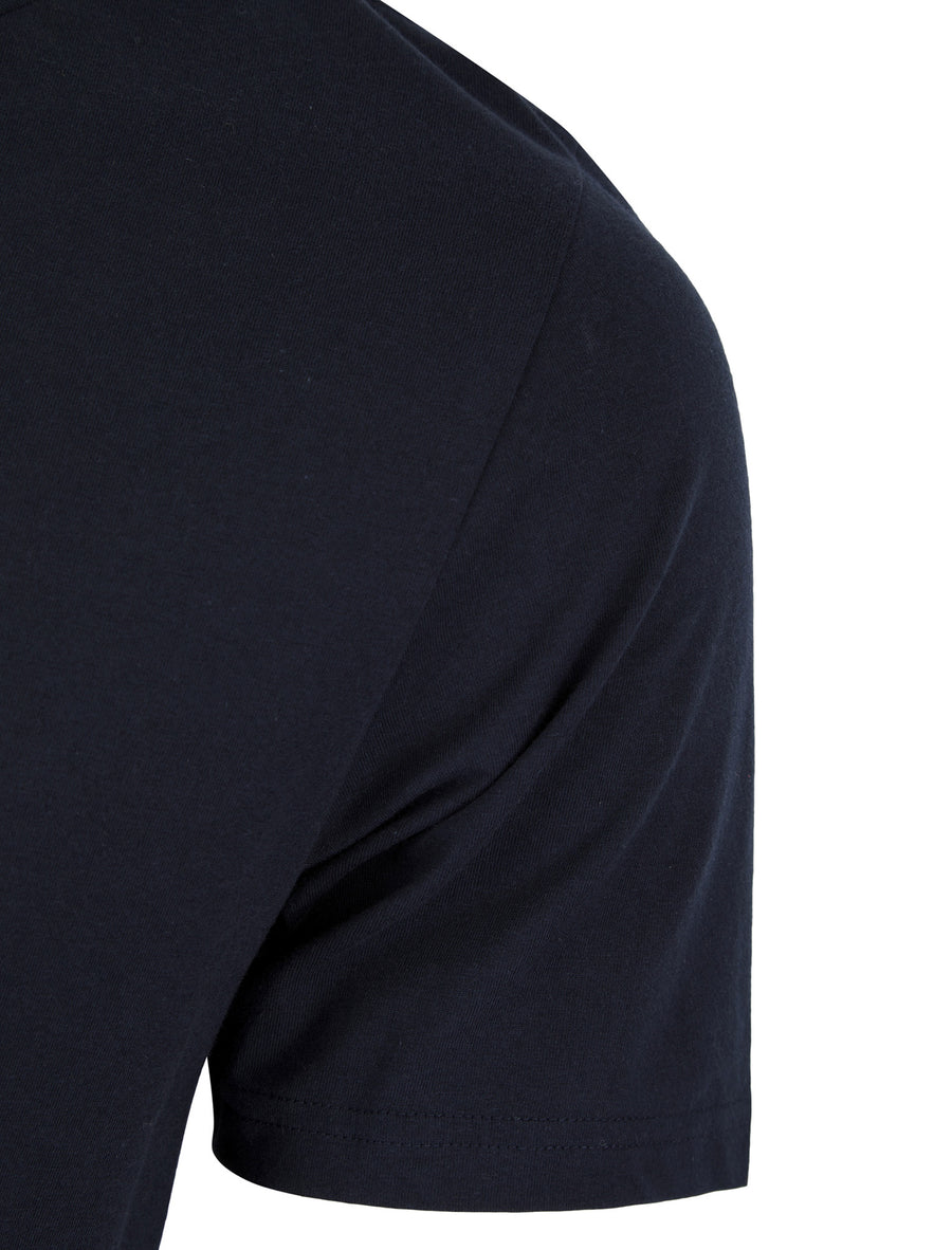 Spectre (5 Pack) Crew Neck Cotton T-Shirts in Light Grey Marl / Sky Ca ...