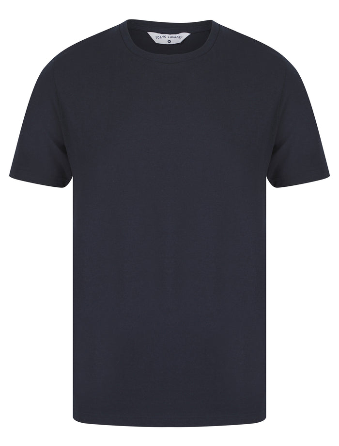 Spectre (5 Pack) Crew Neck Cotton T-Shirts in Sky Captain Navy / Barad ...