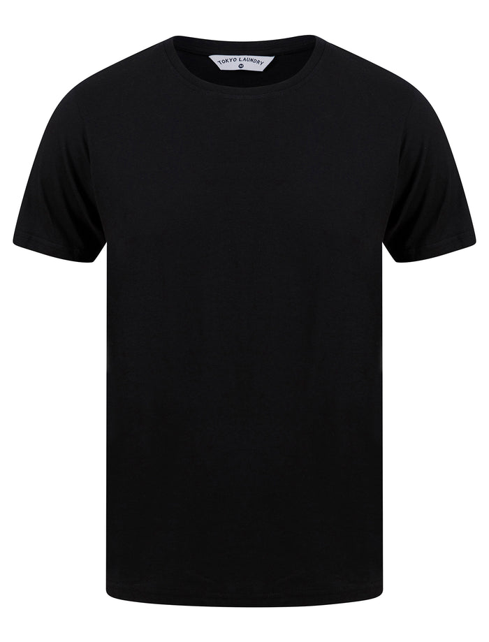 Spectre (5 Pack) Crew Neck Cotton T-Shirts in Black / Light Grey Marl ...