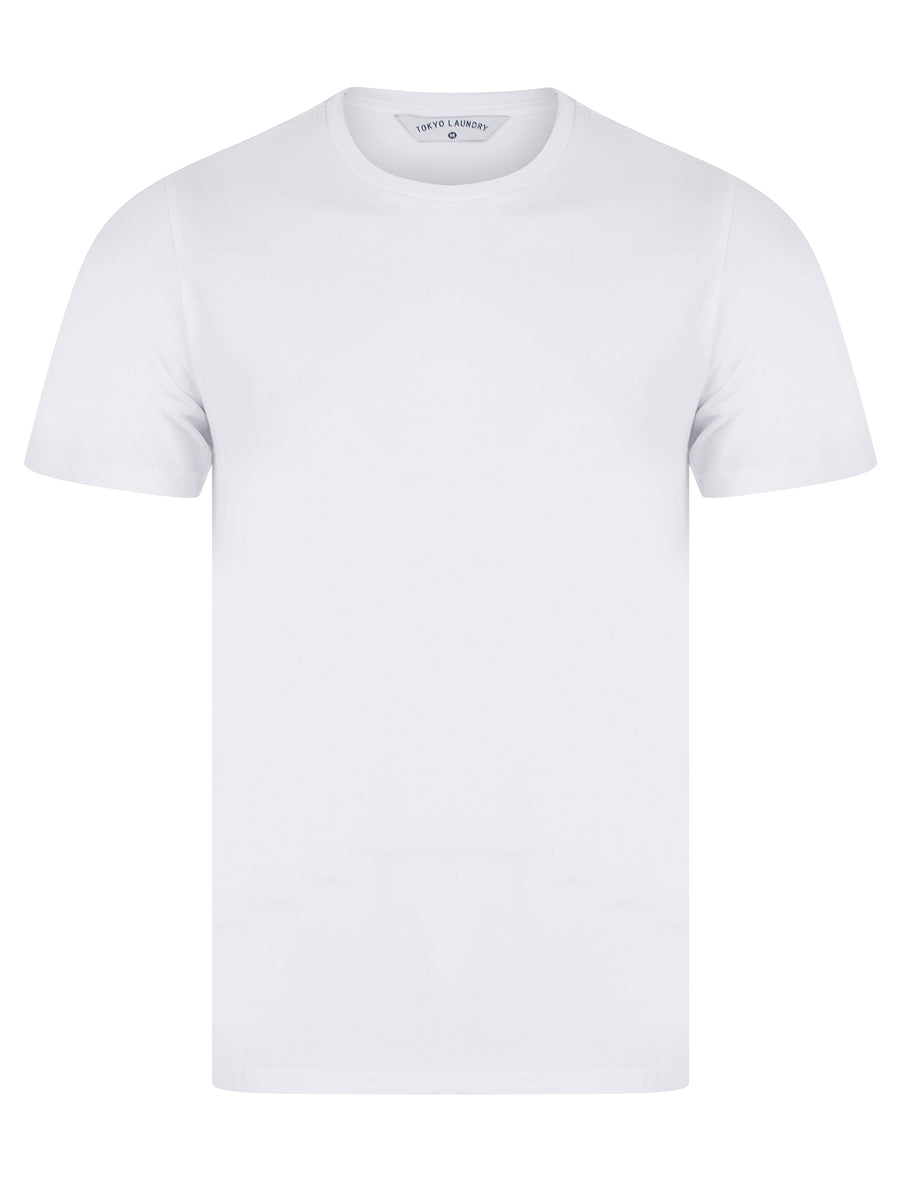 Spectre (5 Pack) Crew Neck Cotton T-Shirts in Black / Light Grey Marl ...