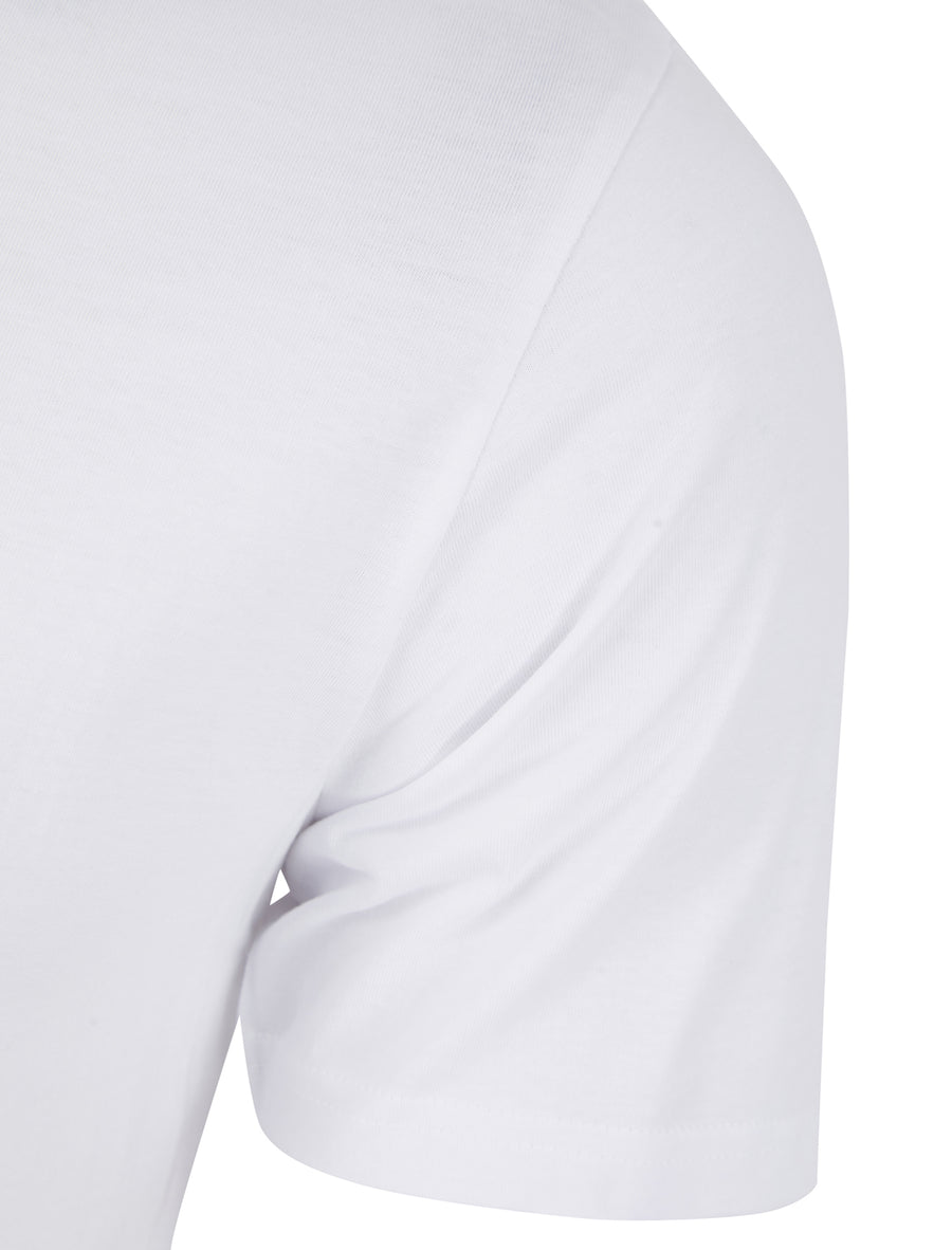Spectre (5 Pack) Crew Neck Cotton T-Shirts in Black / Light Grey Marl ...