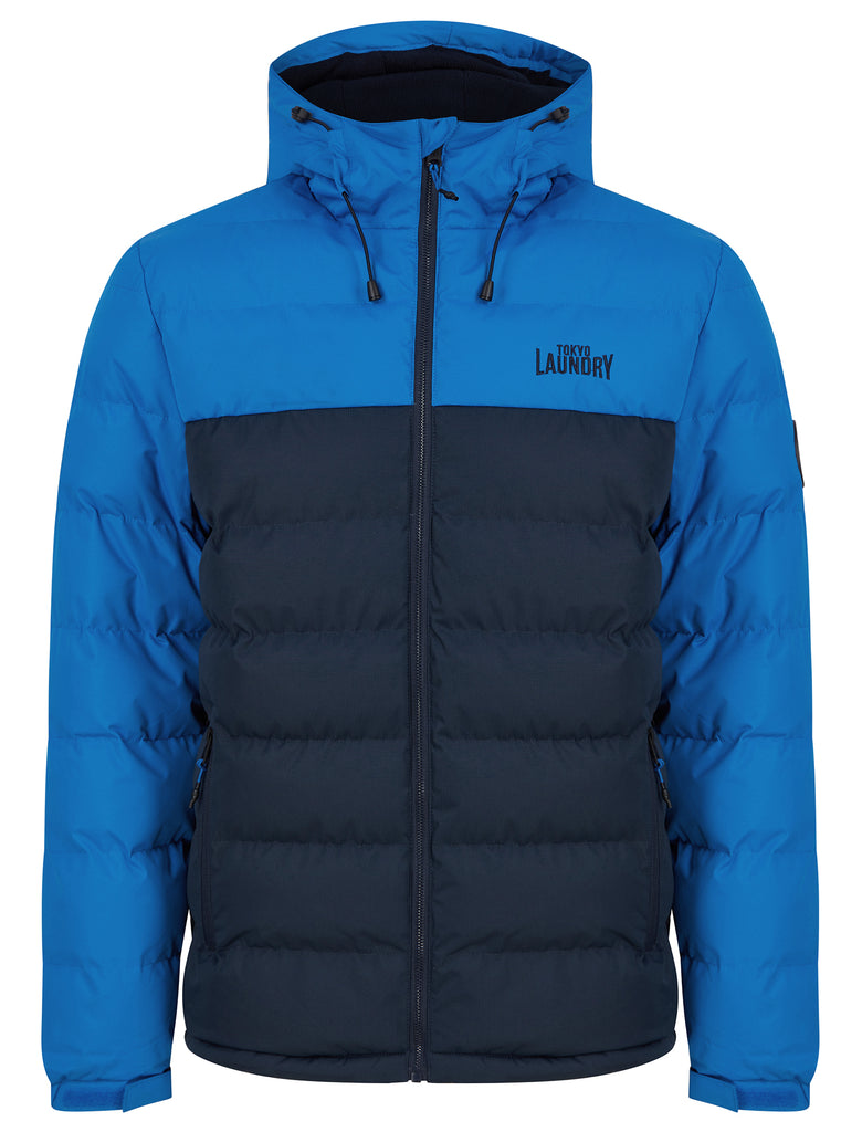 Taichi Micro-Fleece Lined Quilted Puffer Jacket with Hood in Daphne Mi ...