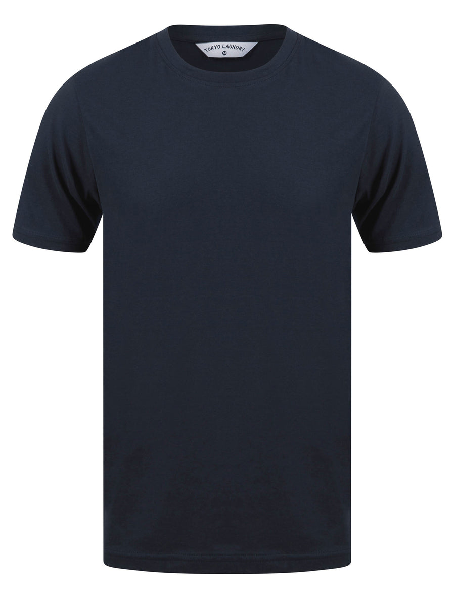 Spectre (5 Pack) Crew Neck Cotton T-Shirts in Black / Light Grey Marl ...