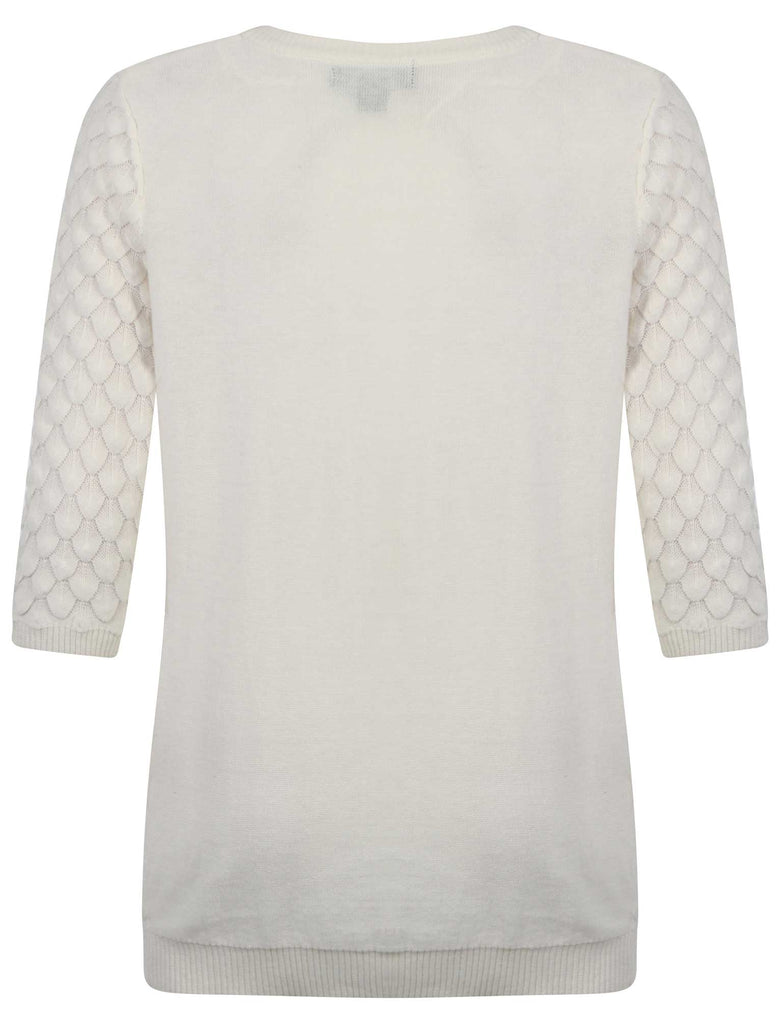 Amara Reya Petal white jumper – Tokyo Laundry