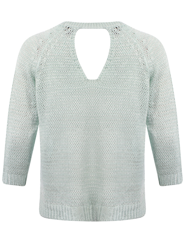 Amara Reya Verbena knit jumper in Soothing Sea – Tokyo Laundry