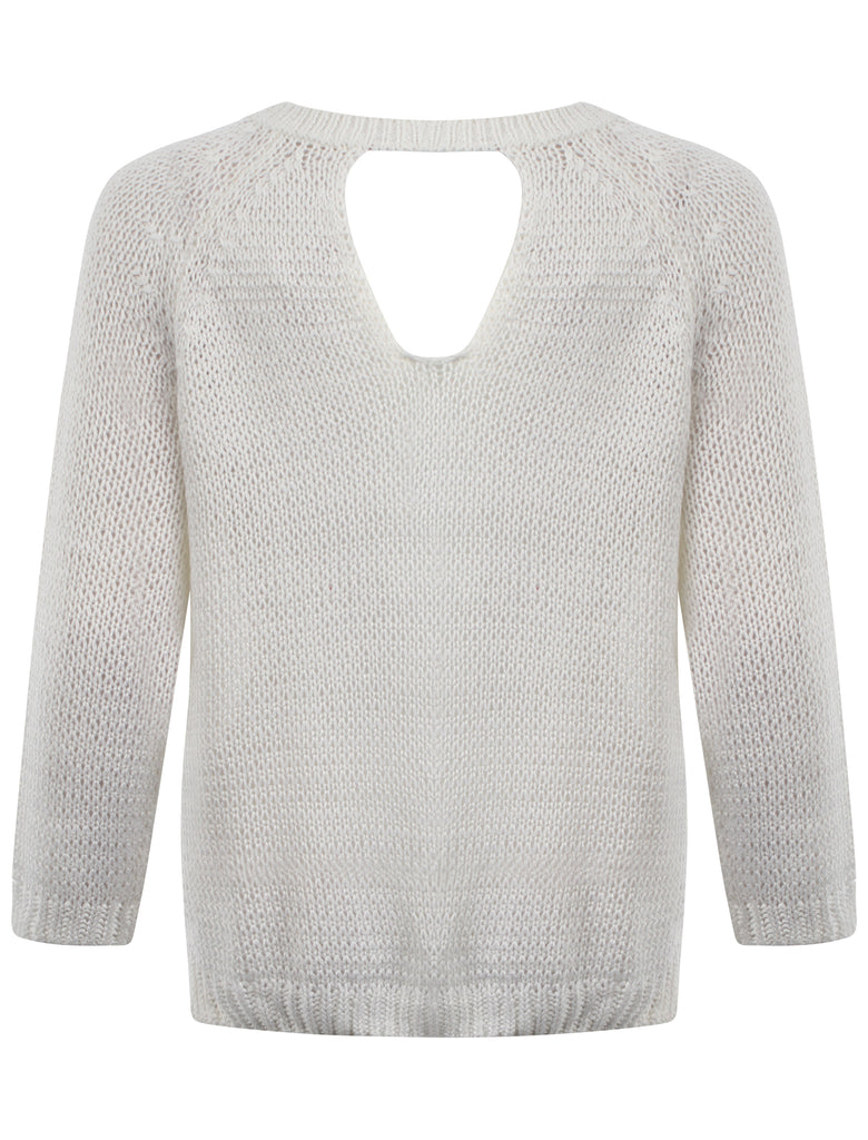 Amara Reya Verbena knit jumper in Optic White – Tokyo Laundry