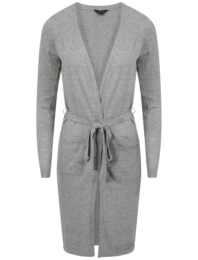 Amara Reya Coati grey long belted cardigan – Tokyo Laundry