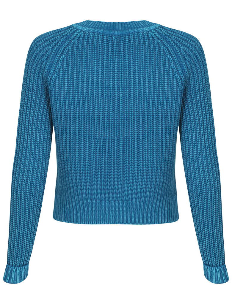 Womens Amara Reya Fern Crew Neck Jumper in Ocean Depths – Tokyo Laundry