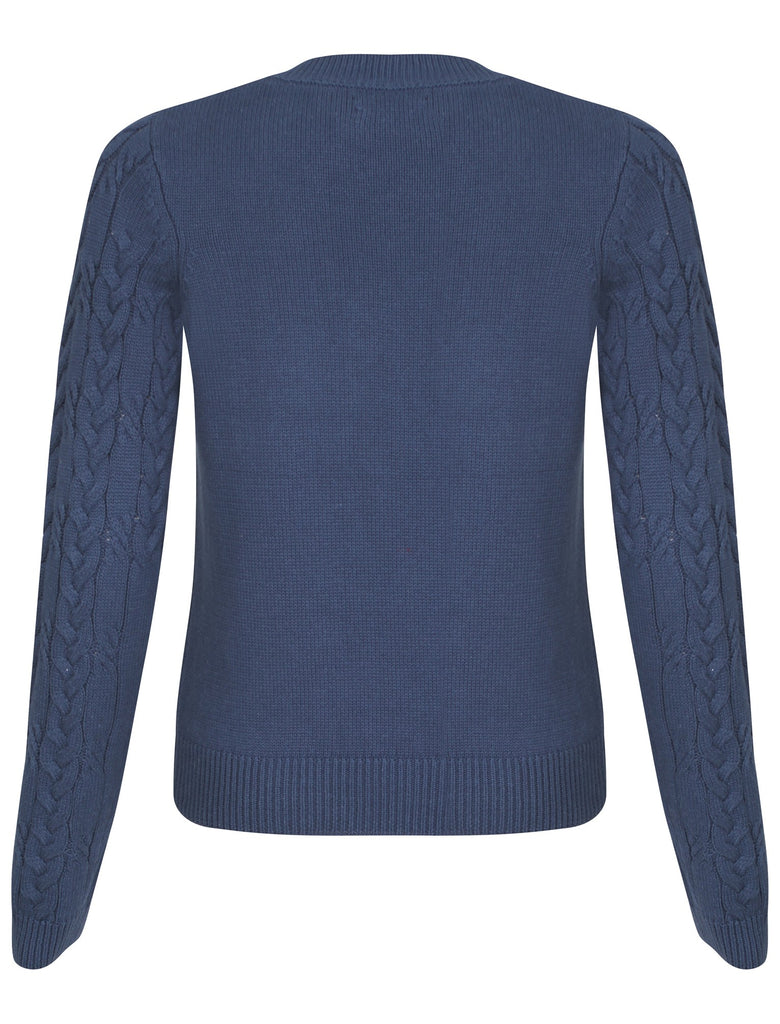 Womens Amara Reya Crew Neck Jumper in Dark Denim – Tokyo Laundry