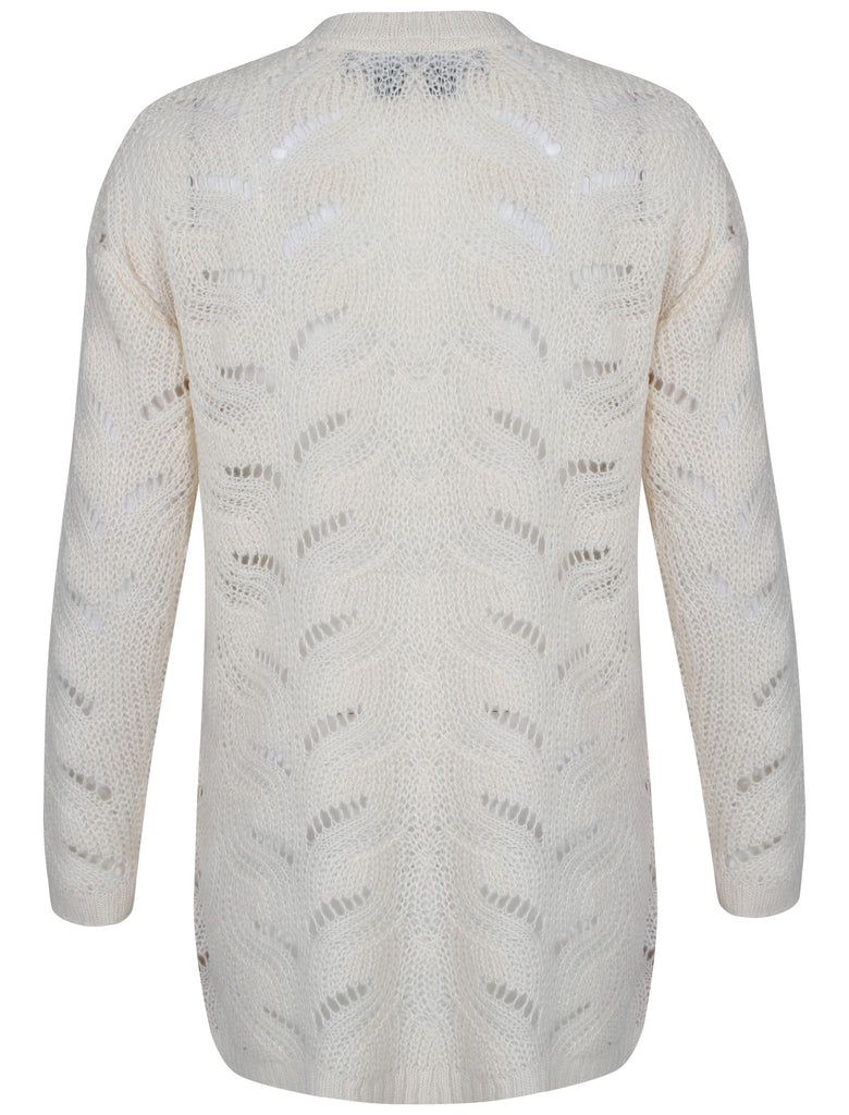 Womens Amara Reya Lilac Cardigan in cream – Tokyo Laundry