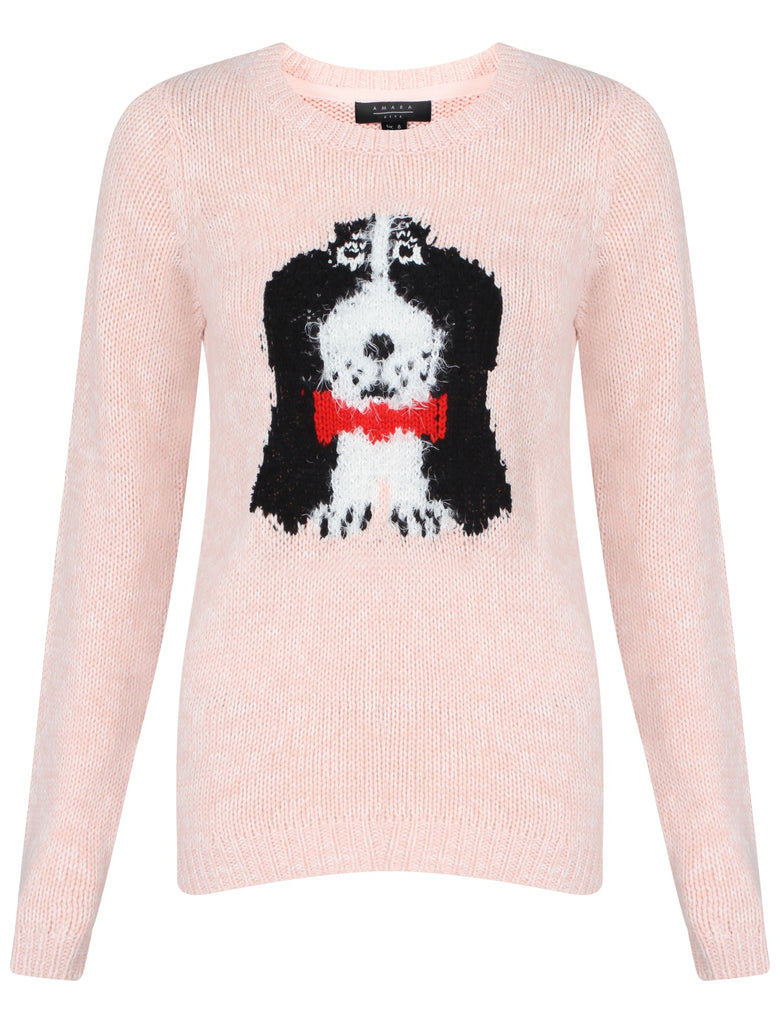 Womens Amara Reya Rose Jumper in Peach Skin / Ivory Twist – Tokyo Laundry
