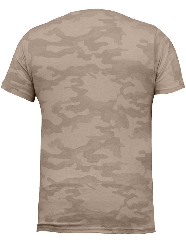 Albert Camo Print T-shirt with Lateral Zips in Sand – Tokyo Laundry