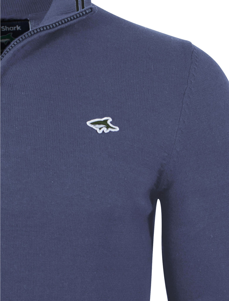 Bryon Zip up Jumper in Vintage Indigo - Le Shark – Tokyo Laundry