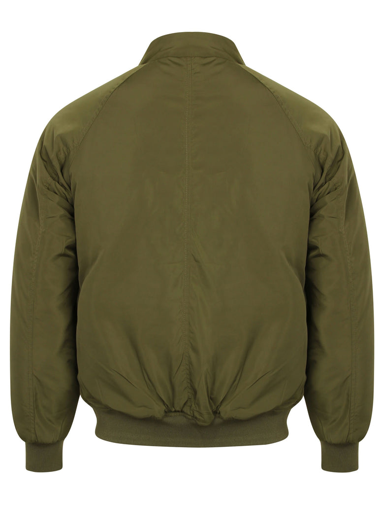Athalstone Zip Up Padded Bomber Jacket in Amazon Khaki - Tokyo Laundry