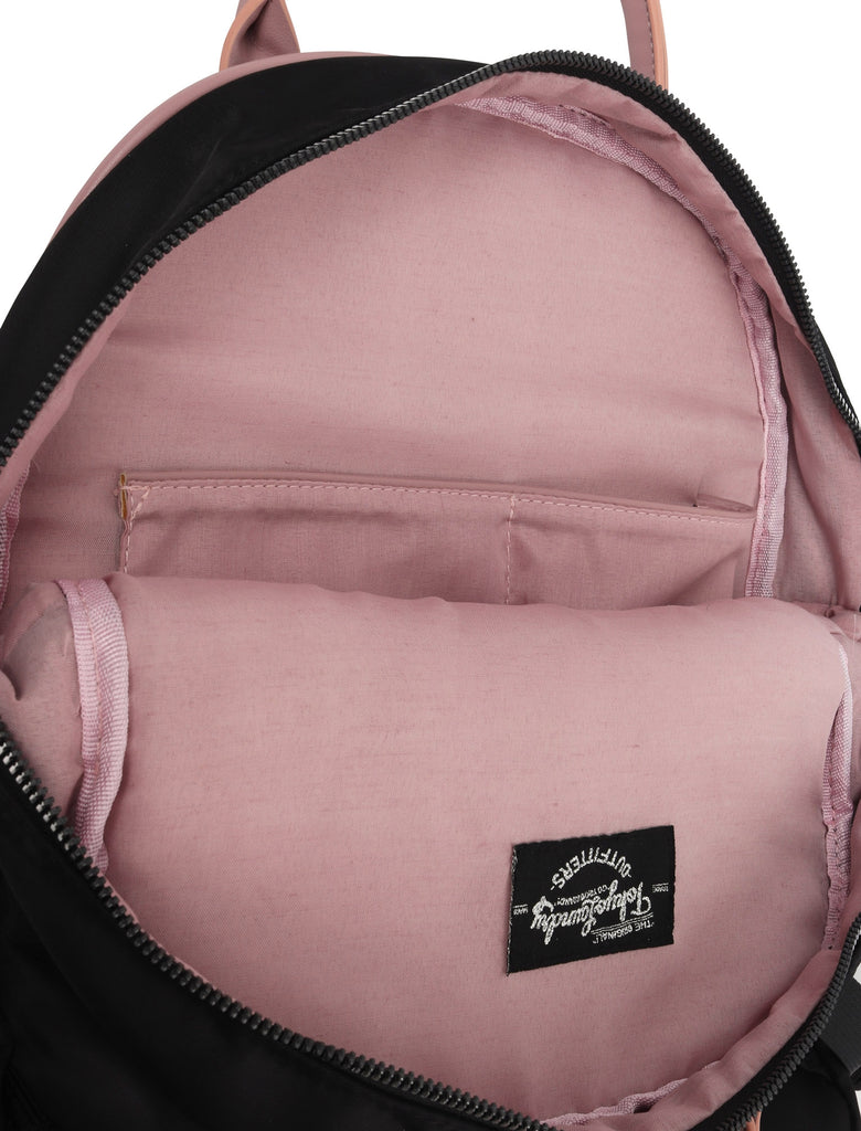 Coral Pop Backpack with Contrast Grab Handles In Lilac - Tokyo Laundry