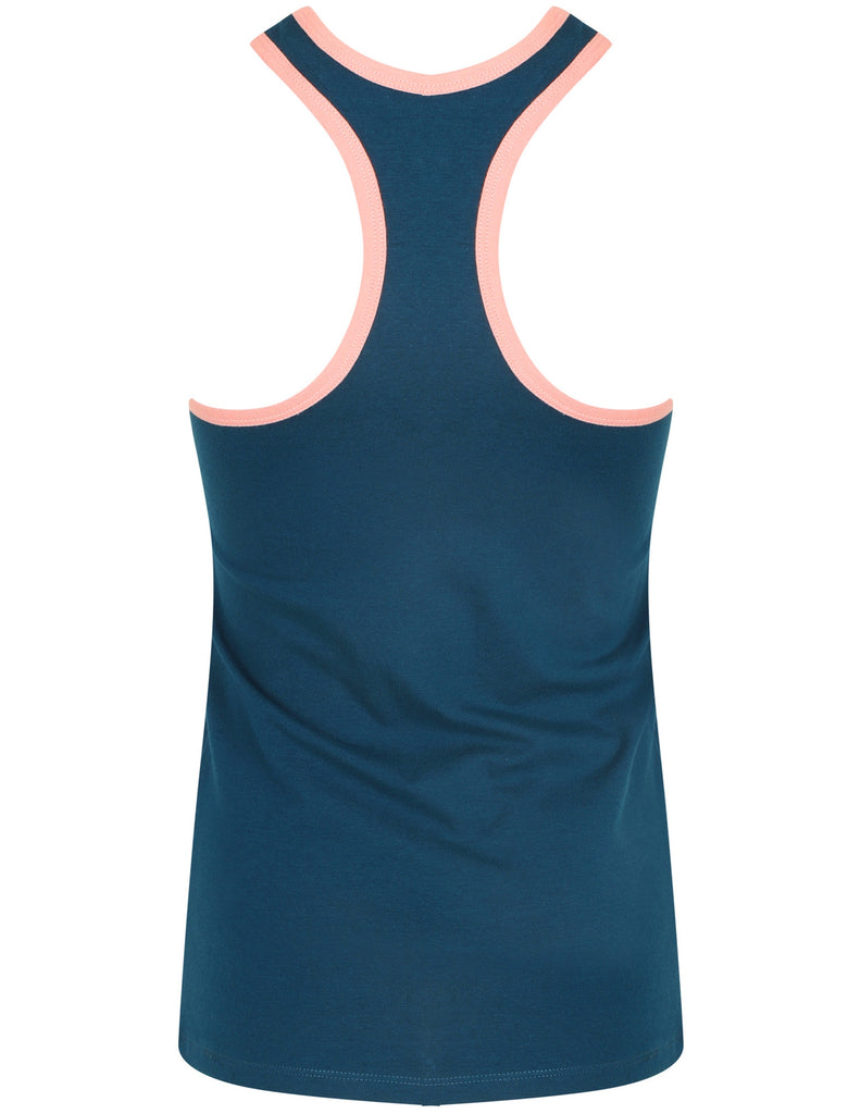 Dahlia Racer Tank Top Underwear Set in Sailor Blue / Bridal Rose - Tok ...