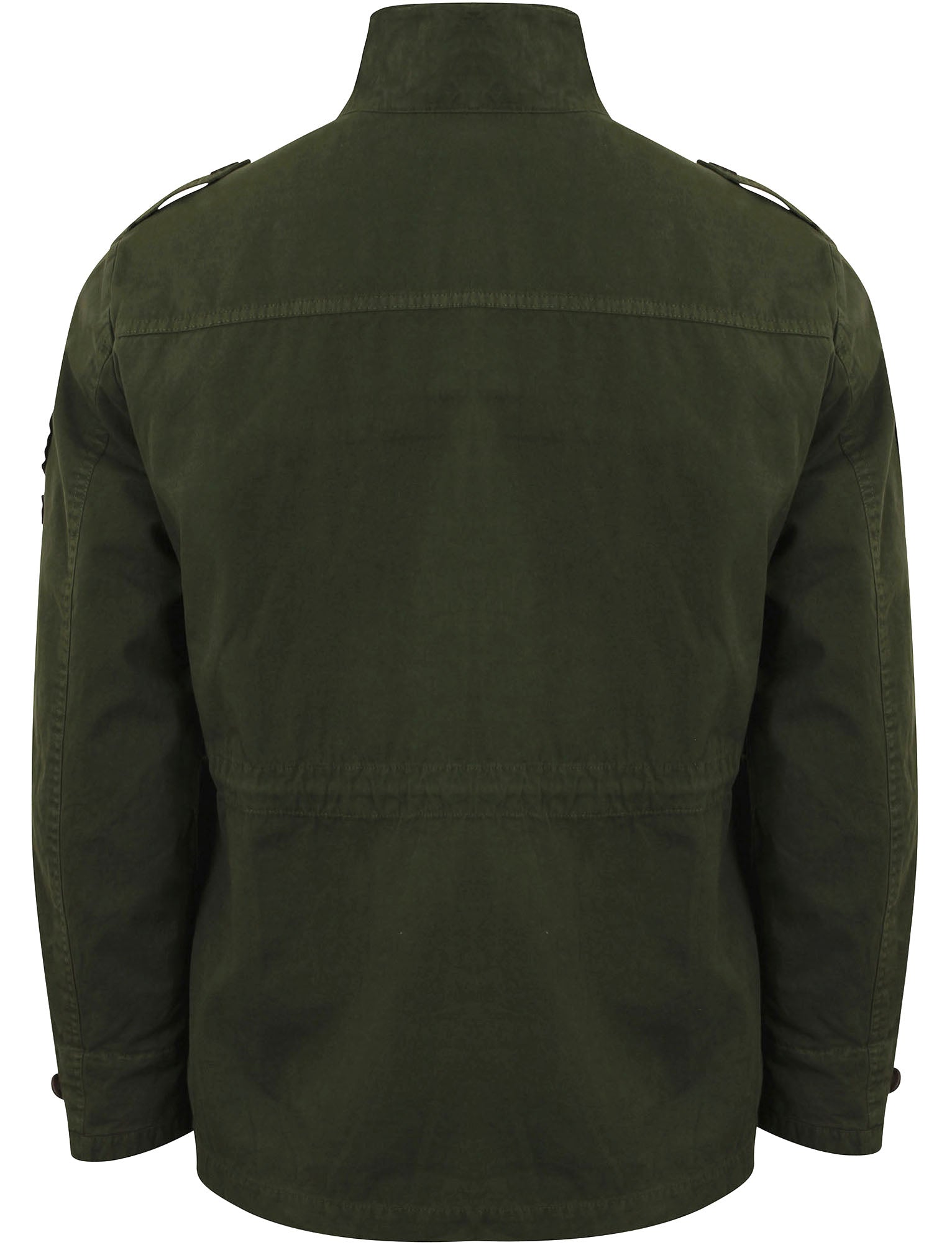 Jenkinson Cotton Military Jacket with Badges in Khaki Jenkinson Cotton Military Jacket with Badges in Khaki