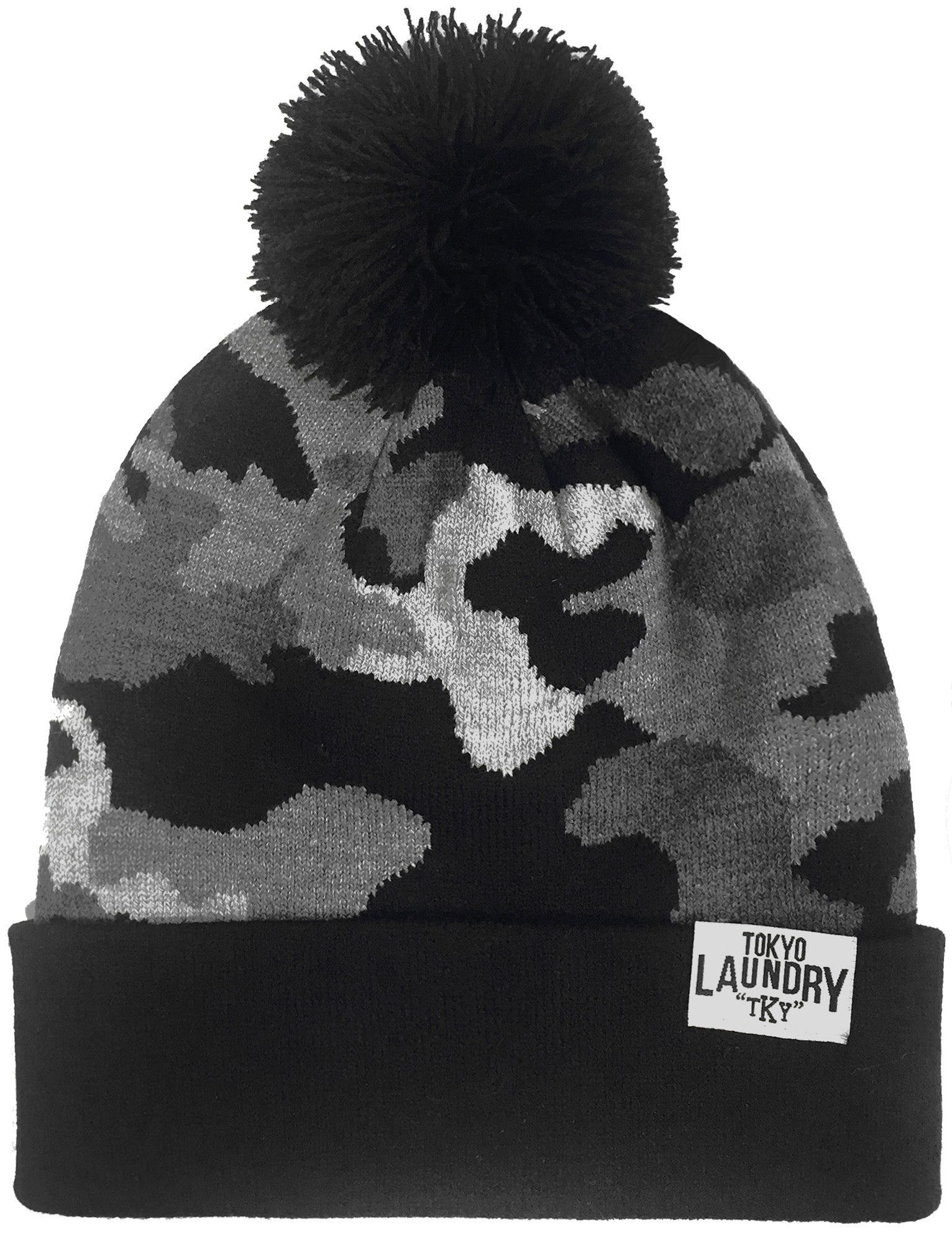 camo bobble hat